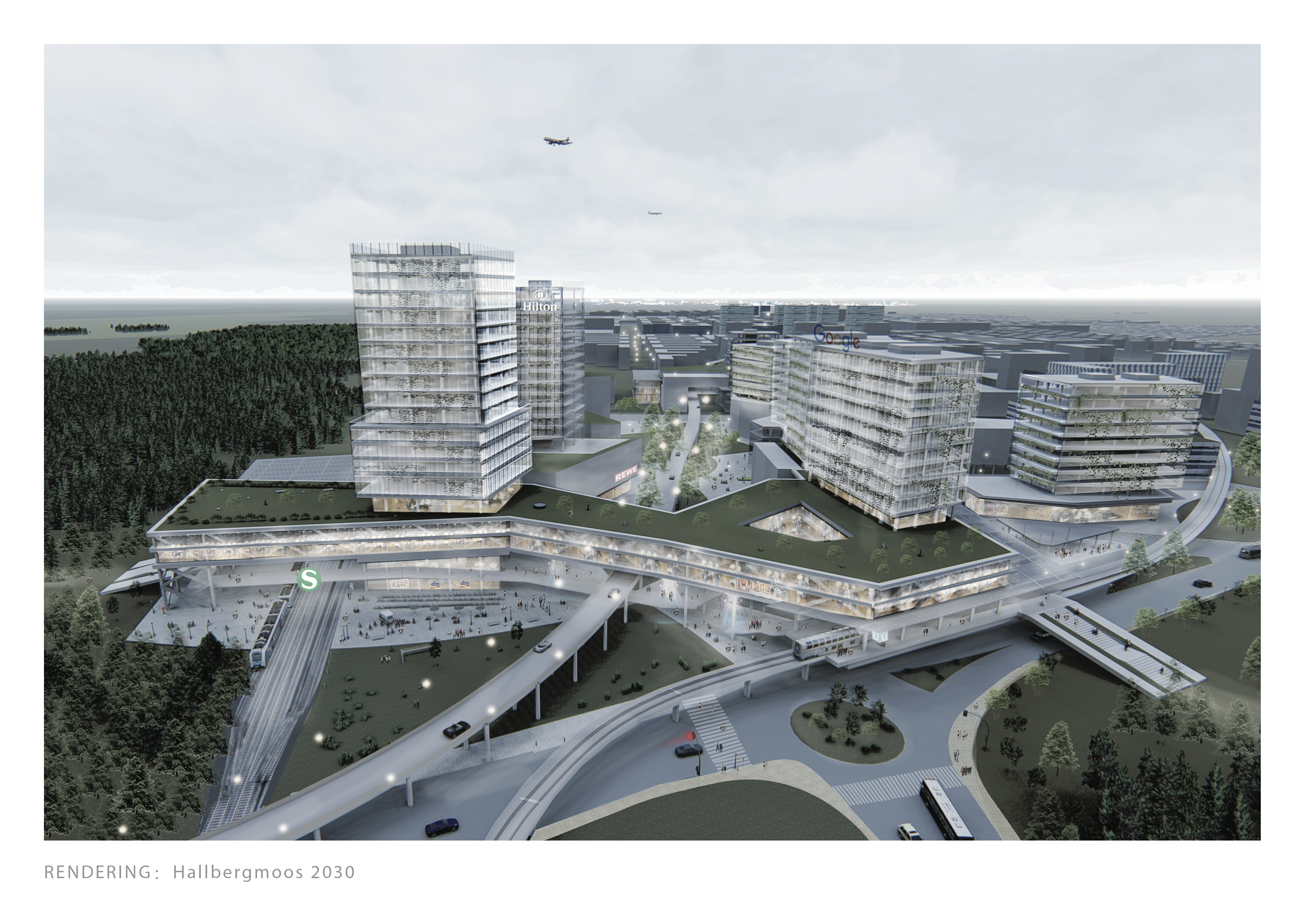 Hallbergmoos 2050 — Green Airport City of Munich | Jiaqi Wang