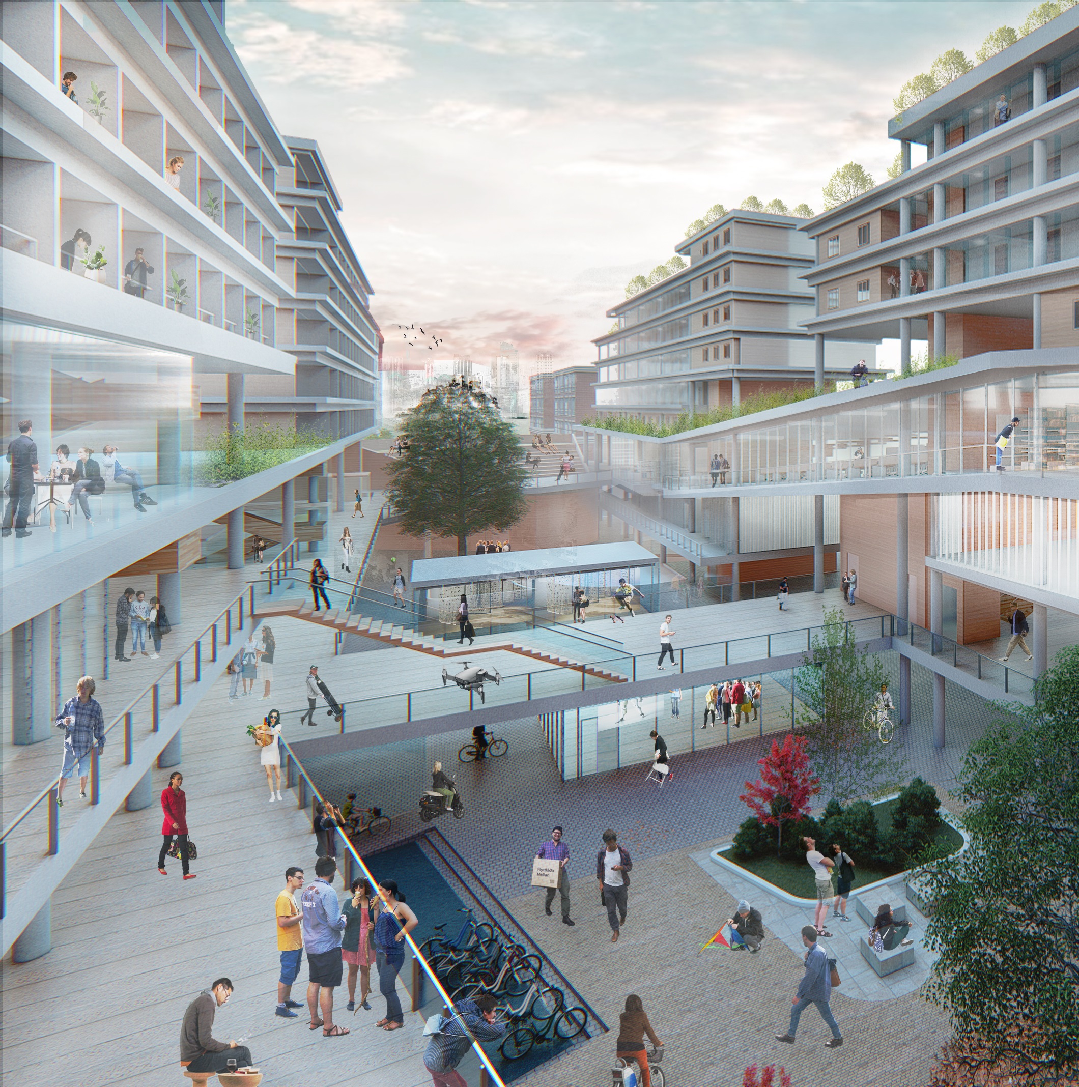 Co-Living Co-Learning — Campus Complex For Tongji University | Jiaqi Wang